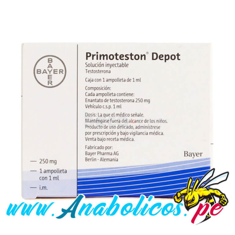 Primoteston Depot 250mg - Enantato Testosterona - Bayer - Anabolicos Peru